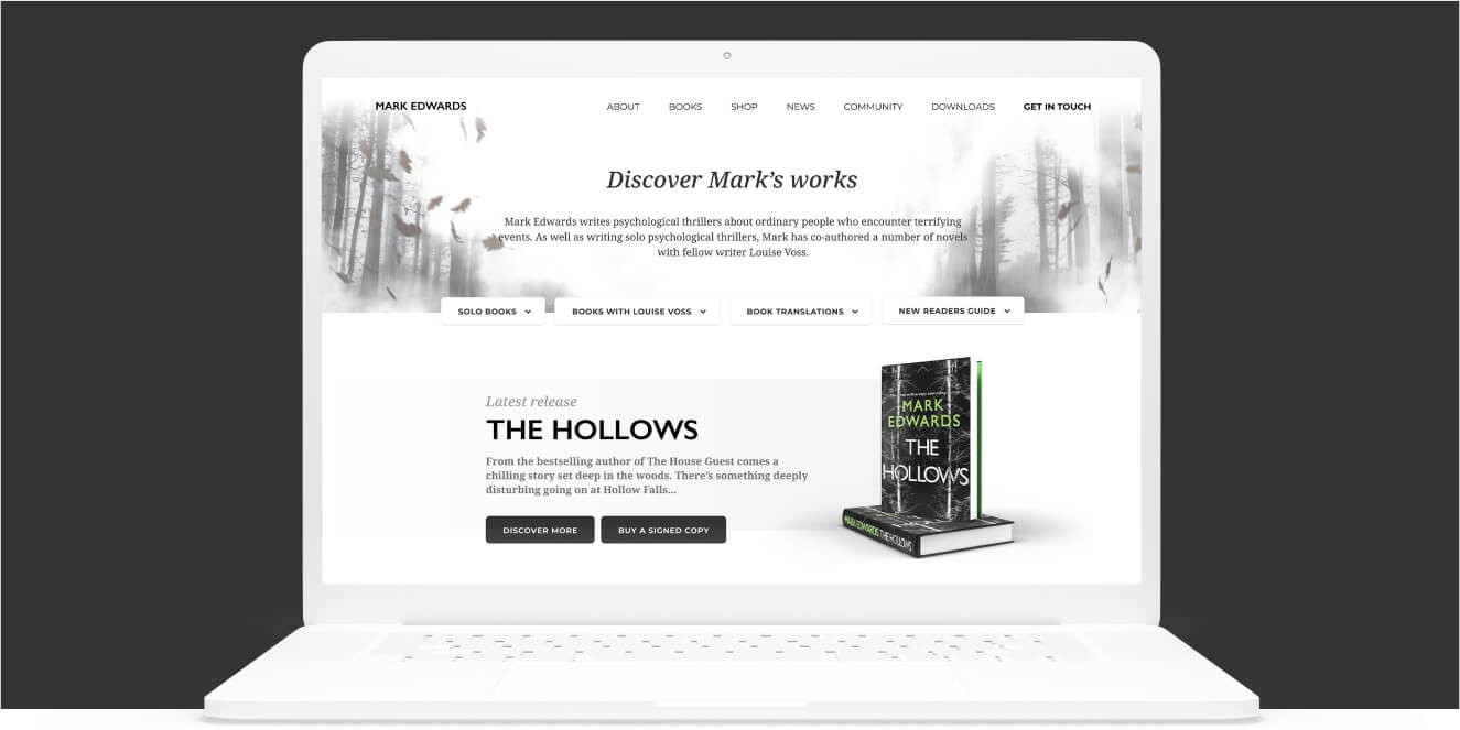 Crafting A Website For A Best-Selling Author | Kensa Web Agency