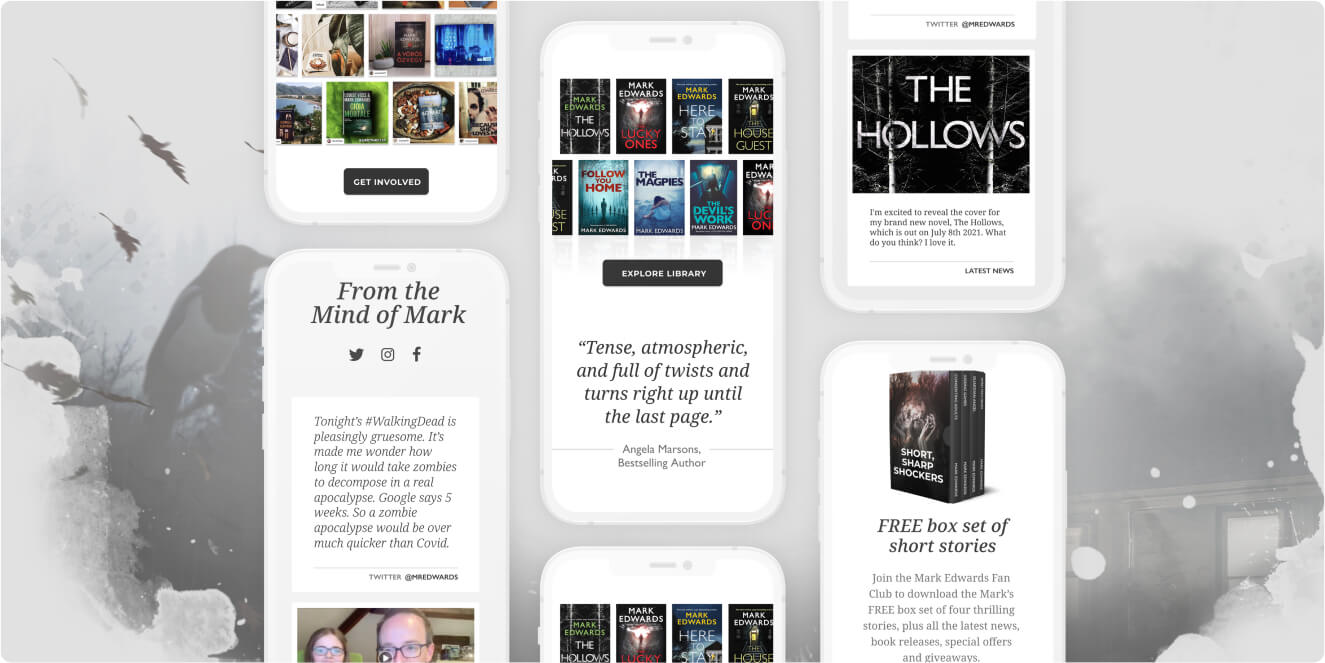 Crafting A Website For A Best-Selling Author | Kensa Web Agency