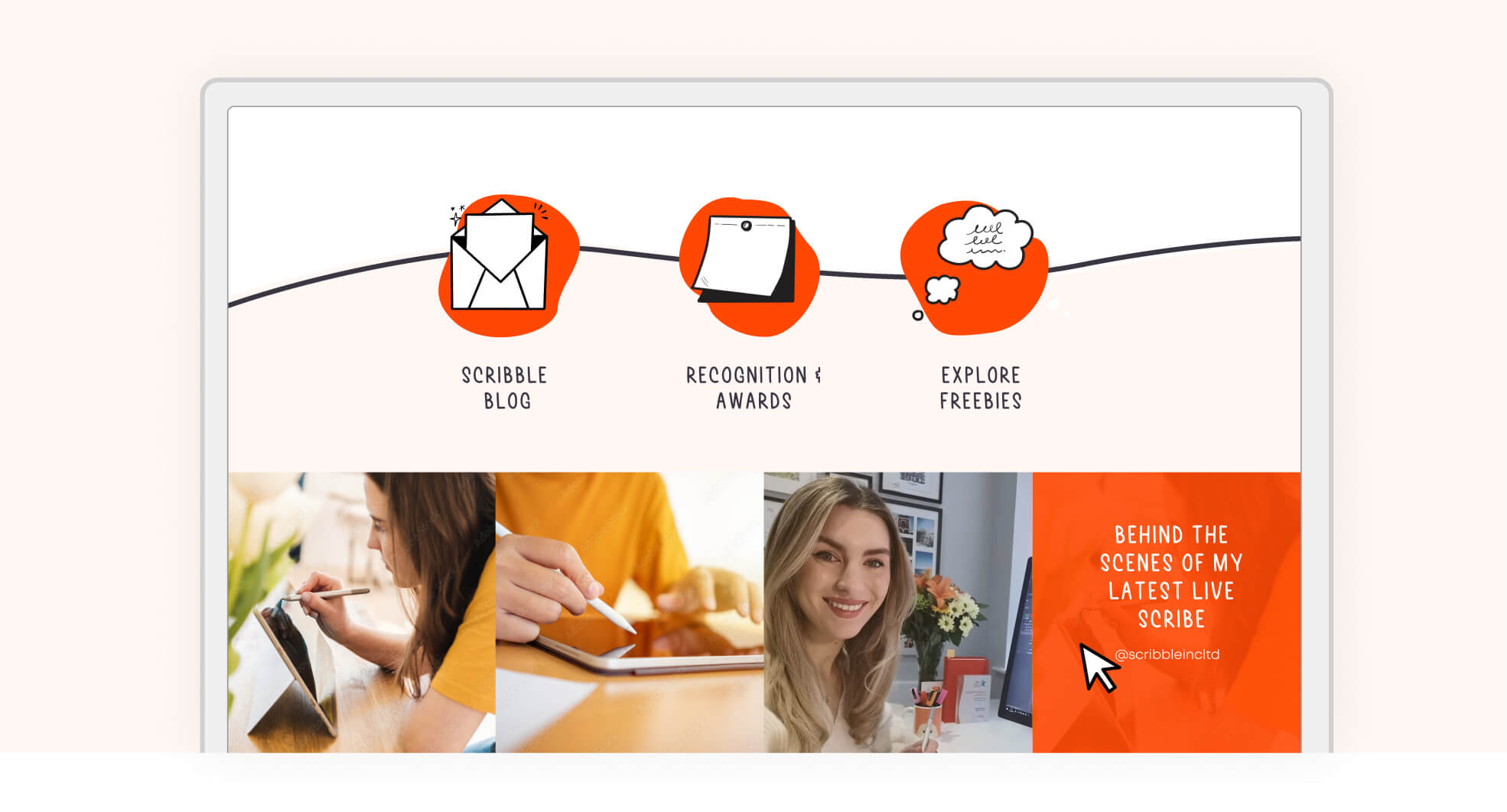 Artistic Website Design For Scribble | Kensa Web Agency Telford